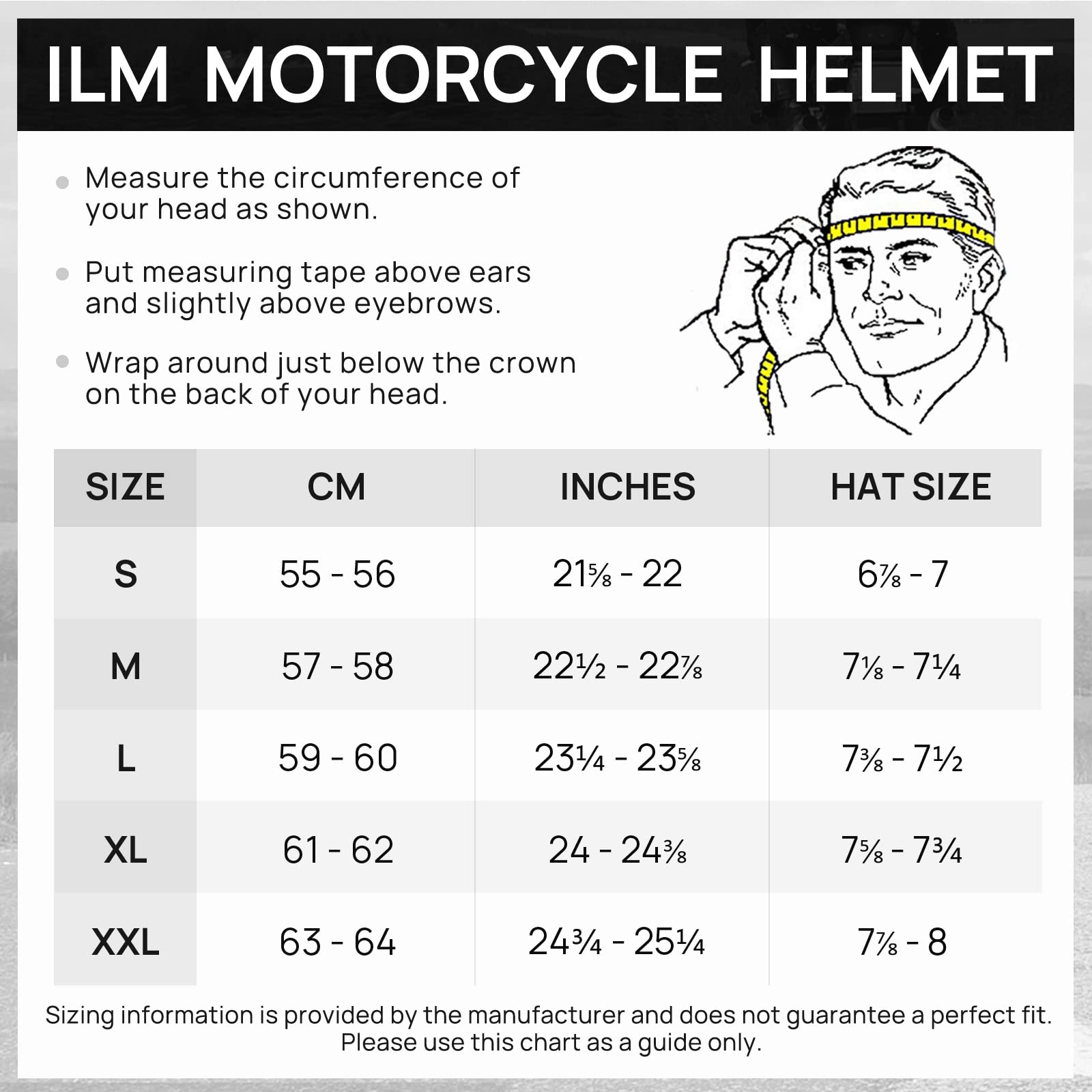 ILM Adult Motorcycle Modular Full Face Helmet Flip up Dual Visor DOT Approved Model 159(Gray,X-Large)