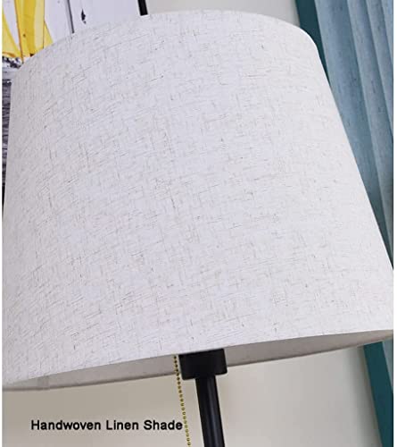 Energy Saving Tall Lamp Creative Floor Lamp 2 Shelves Solid Wood Bookshelf Light with Remote Standing Lamps Rustic Floor Light Bedroom Pole Lamp Stable
