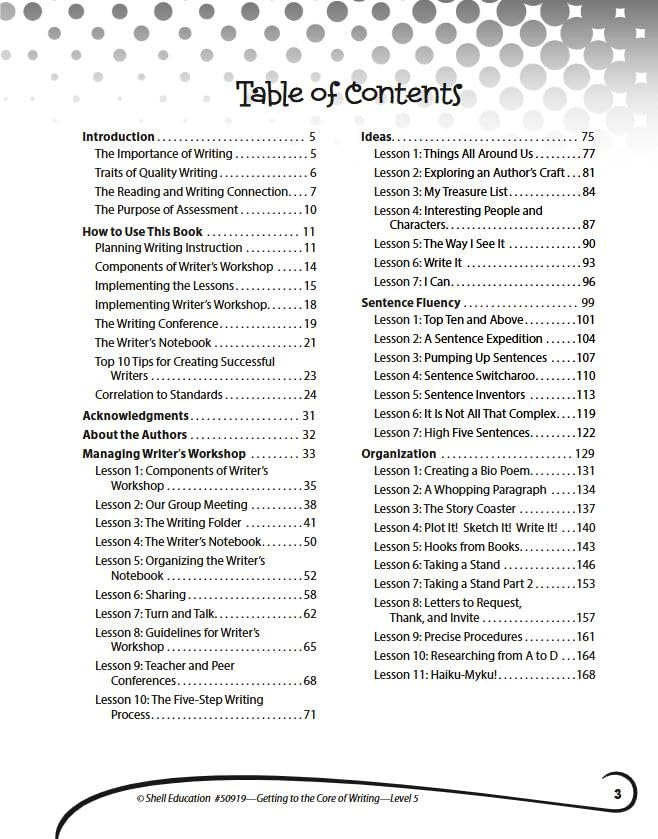 Getting to the Core of Writing: Essential Lessons for Every Fifth Grade Student (5th Grade Writing Prompts for School year)