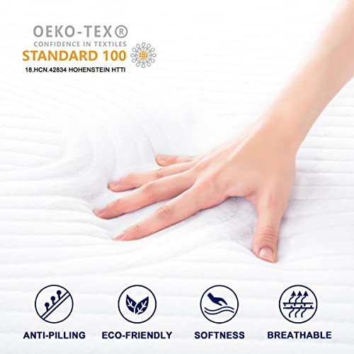 SUBRTEX 5 Inch Twin XL Gel Memory Foam Mattress with Removable Soft Cover, Body Support Pressure Relieving Mattress,CertiPUR-US Certified, Bed in A Box(5 Inch, Twin XL)