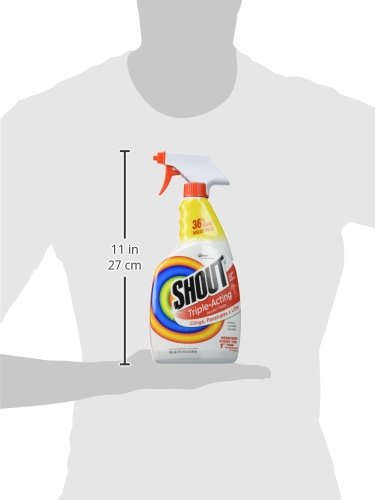 Shout, Laundry Stain Remover,Trigger Spray, Triple-Acting 30 Fl. Oz. (Pack of 2)