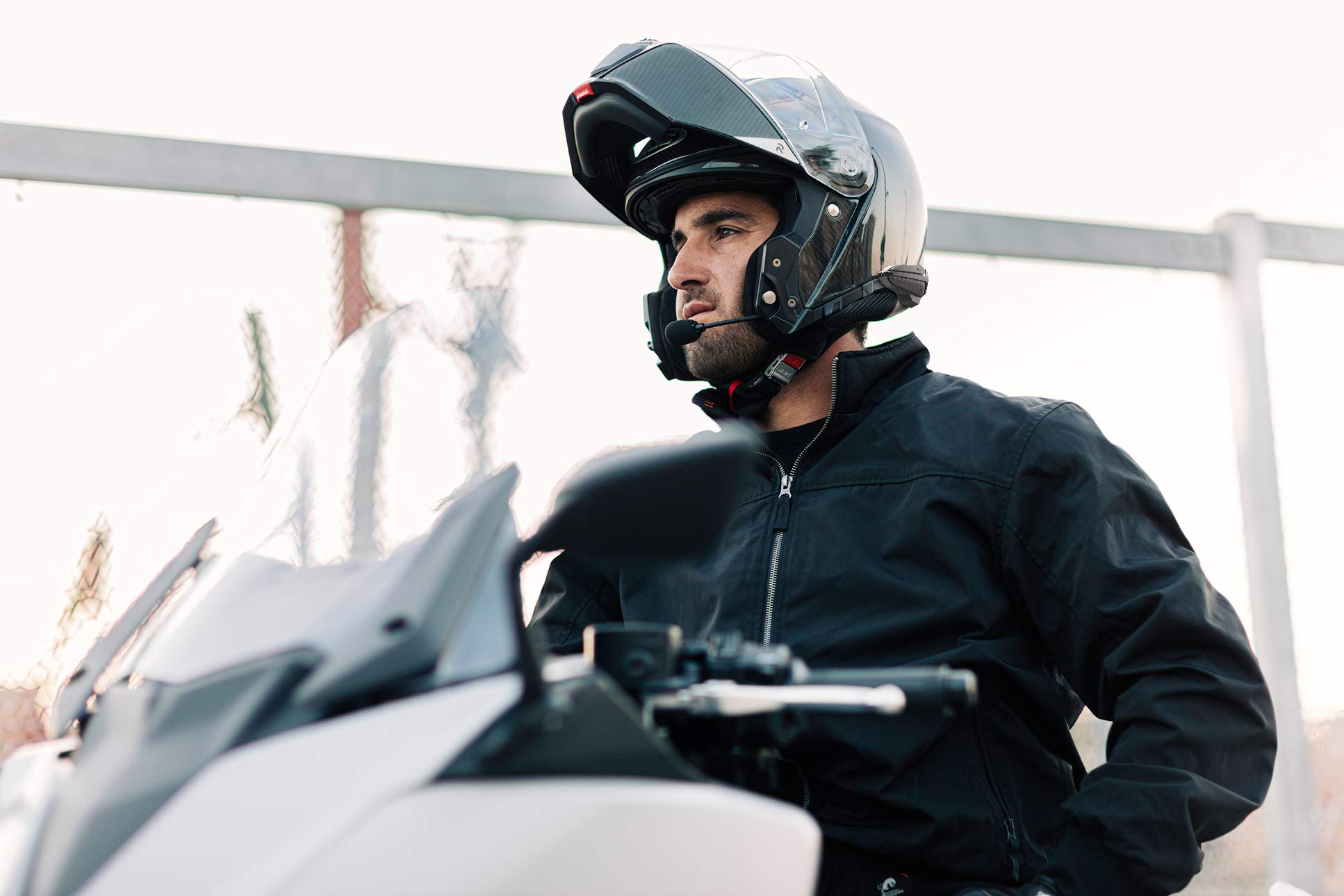 HJC i90 Modular Motorcycle Helmet Black X-Large