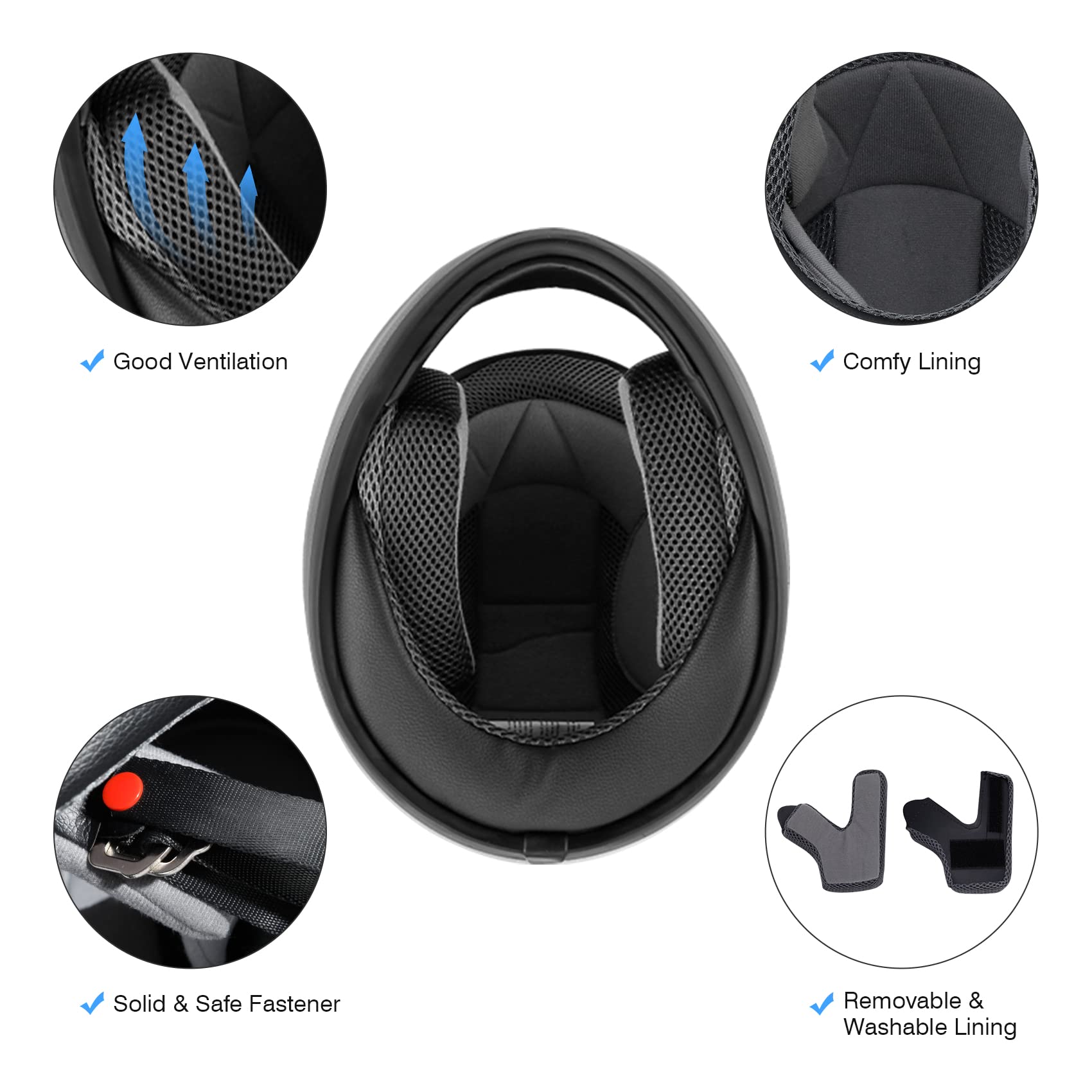 SLMOTO DOT Approved Motorcycle Helmet Hot Gloss Black Full Face Mirror Visor Sun Shield Street Helmet