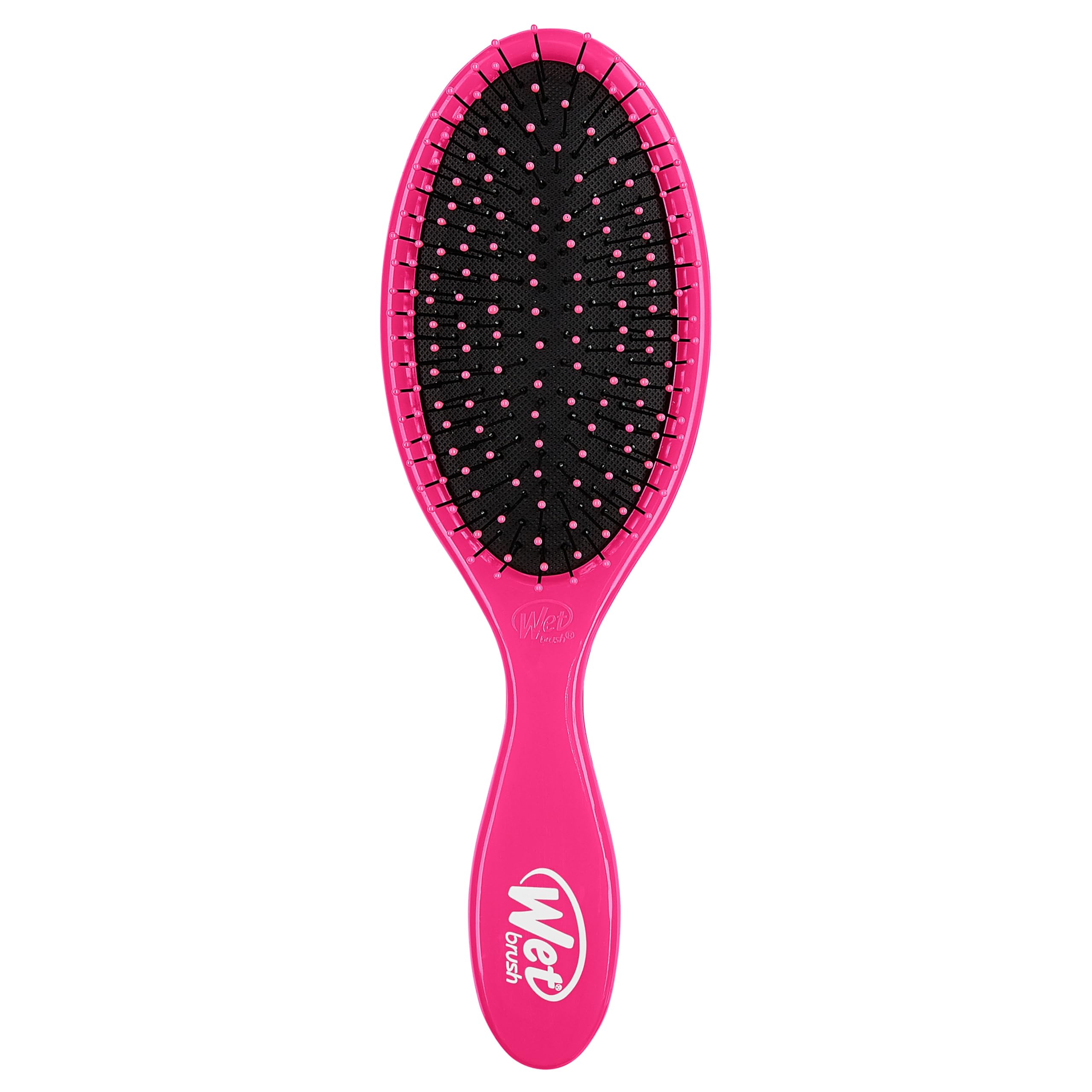 Wet Brush Detangling Brush, Original Detangler Brush (Pink) - Wet & Dry Tangle-Free Hair Brush for Women & Men - No Tangle Soft & Flexible Bristles for Straight, Curly, & Thick Hair