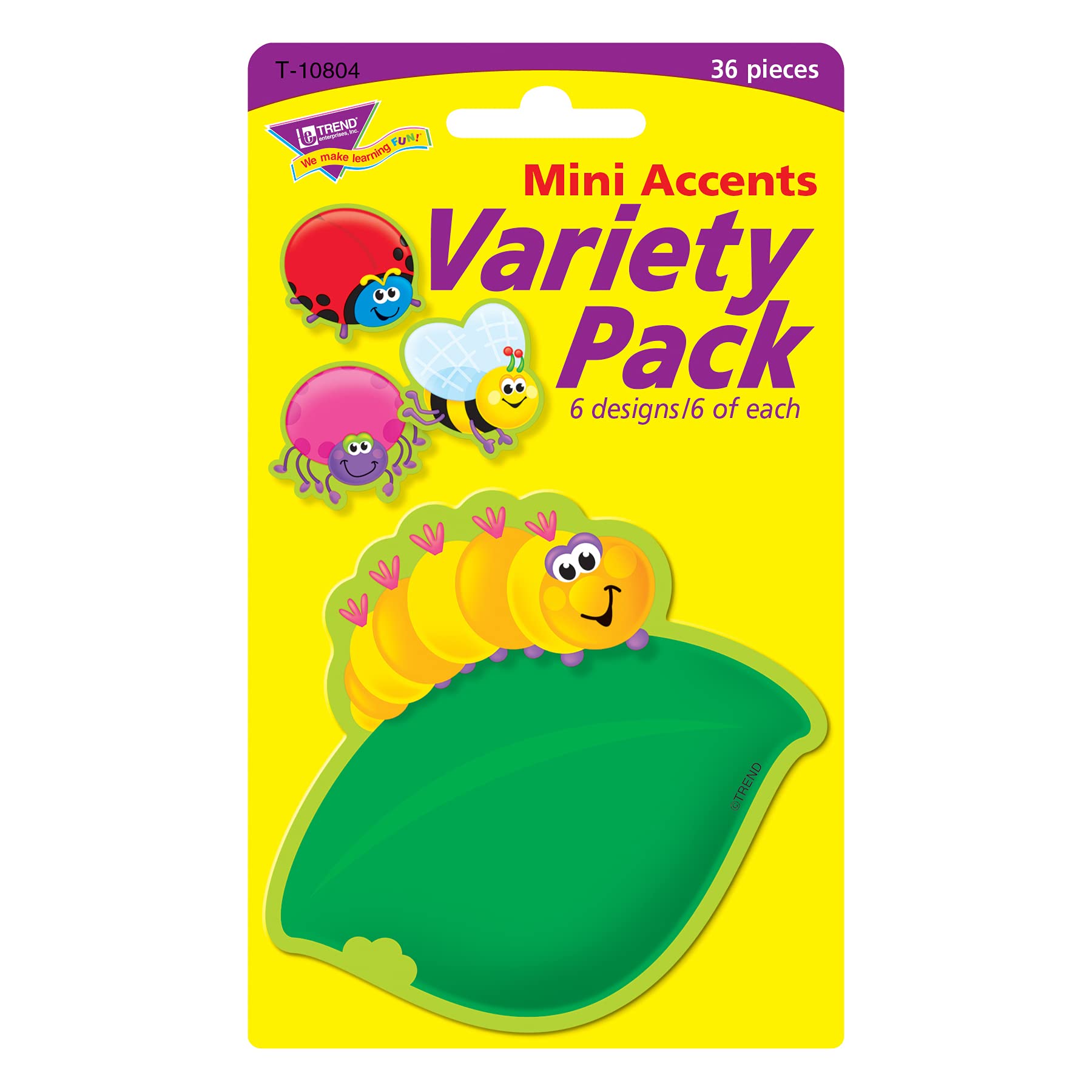 TREND enterprises, Inc. Bugs Mini Accents Variety Pack, 36 ct