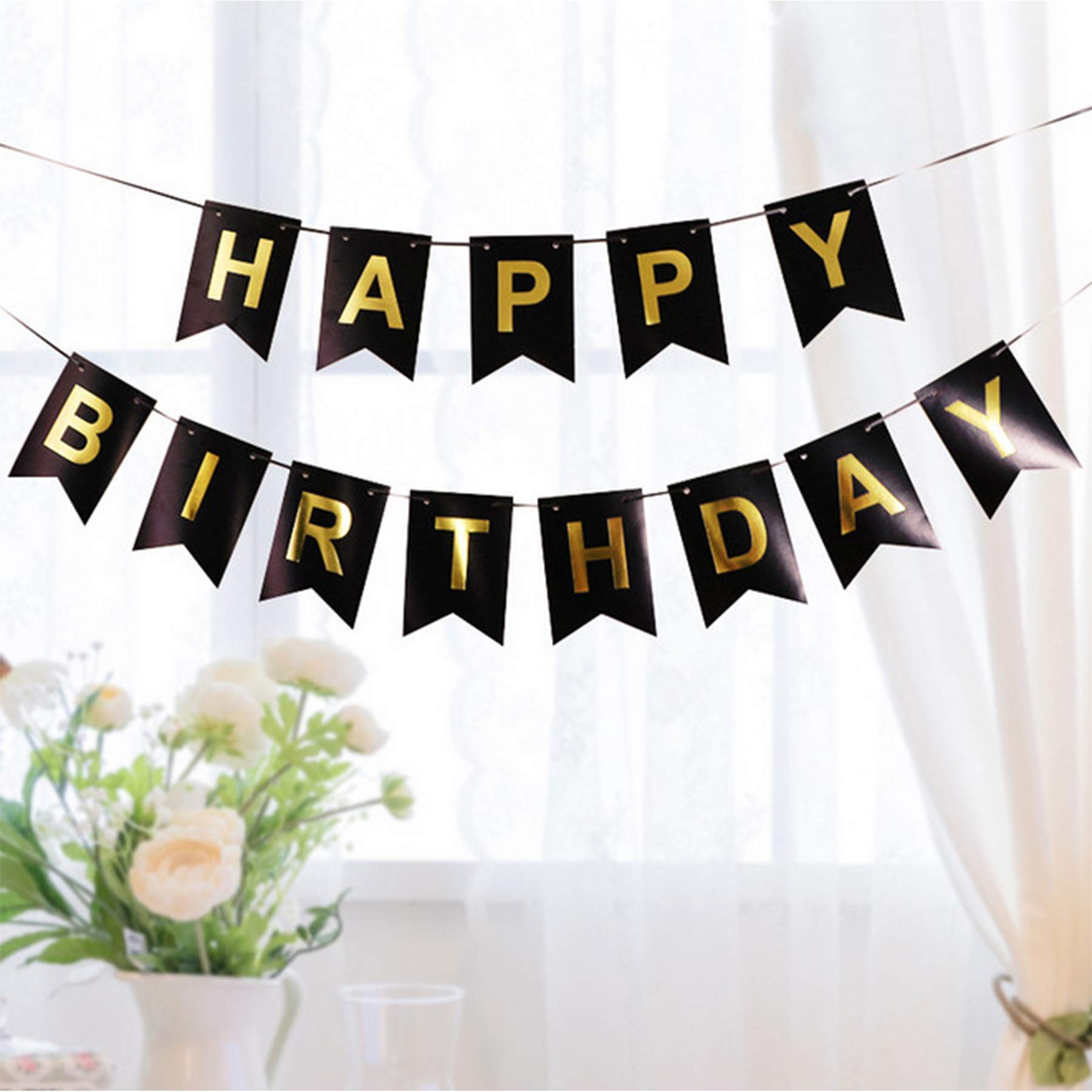 Birthday Party Decorations Happy Banner Balloons Decor for Boys Girls Men Women 36 Pieces