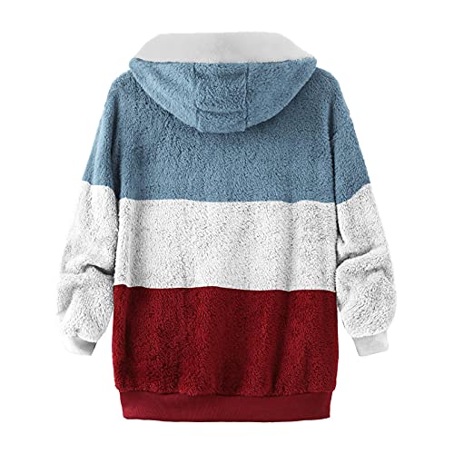 Bed Jackets for Women Jacket with Hood Sweatshirt Casual Solid Color Crewneck Long Sleeve Side Split Tunic Tops Loose fit Pullover Tailored Wool Coat Women 3X Hoodie for Women Lightweight Summer