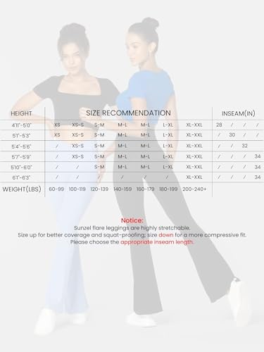 Sunzel Flare Leggings, Crossover Yoga Pants with Tummy Control, High Waisted and Wide Leg, No Front Seam Bubblegum Pink Medium 30" Inseam