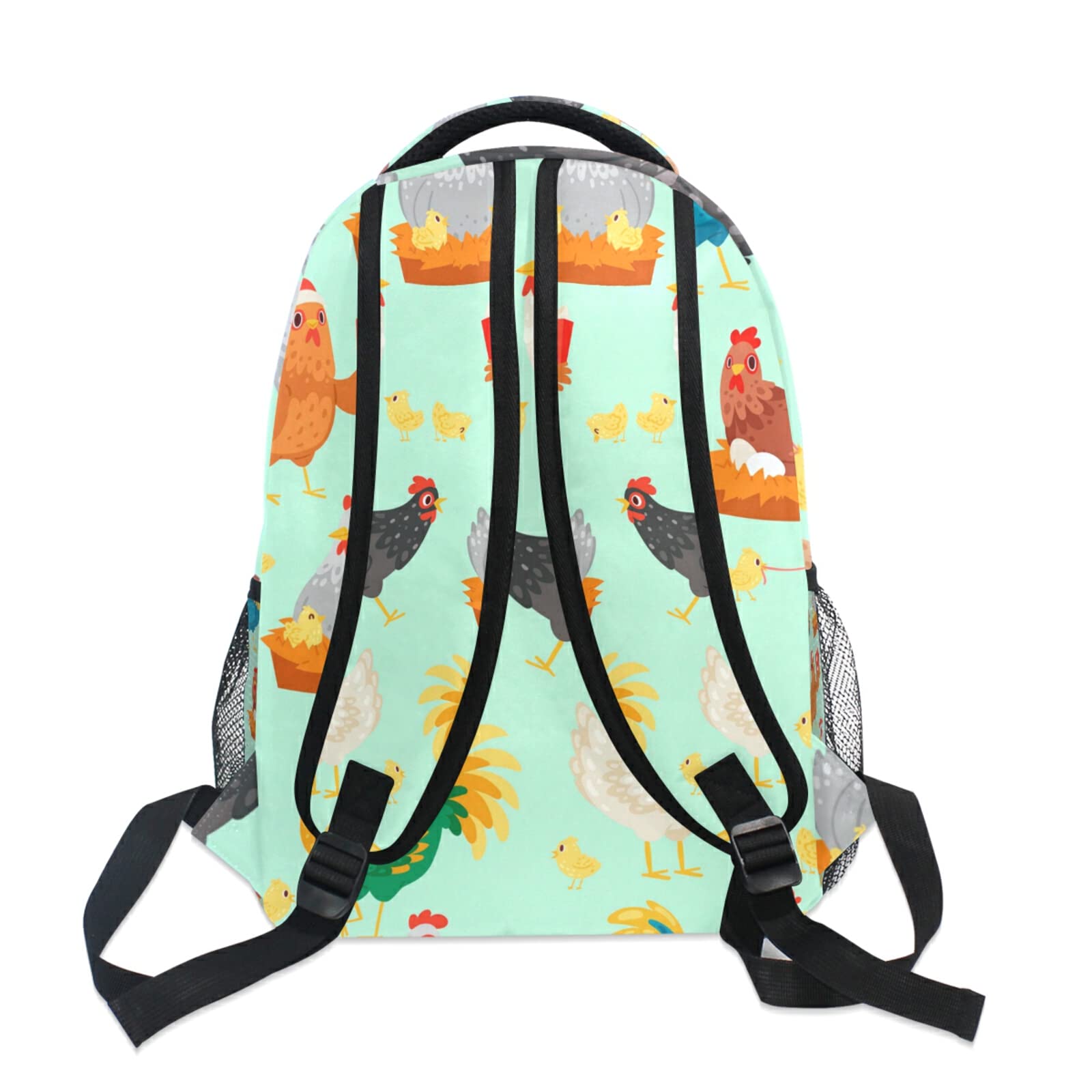 SUABO Chickens Laptop Backpack for School Students Tablet Travel School Bag for Teens Boys Girls