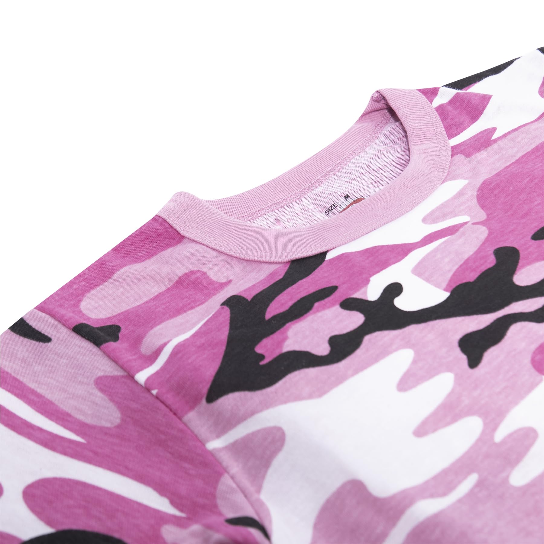Rothco Kids Camo T-Shirt - Stylish Comfort for Little Explorers, Pink Camo - M