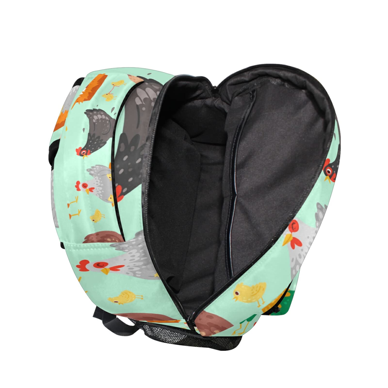 SUABO Chickens Laptop Backpack for School Students Tablet Travel School Bag for Teens Boys Girls