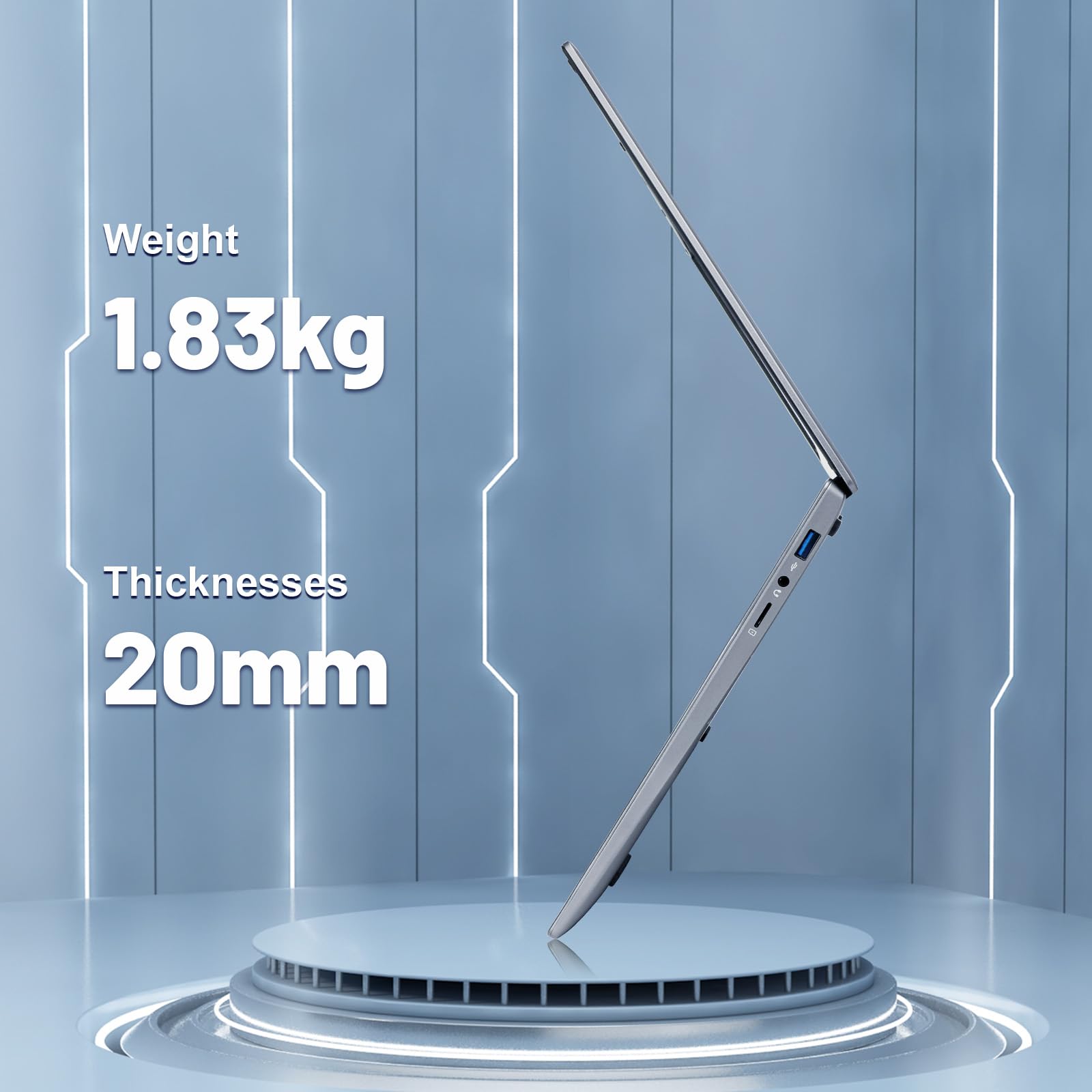 AMIAMO 15.6" Laptop Computer | 8GB RAM | 256GB SSD | 1366 * 768 Screen | USB 3.0 | Bluetooth 4.2 | 2.4/5G WiFi | Mini HDMI | 5000mWh Battery | Pre-Install Windows 11