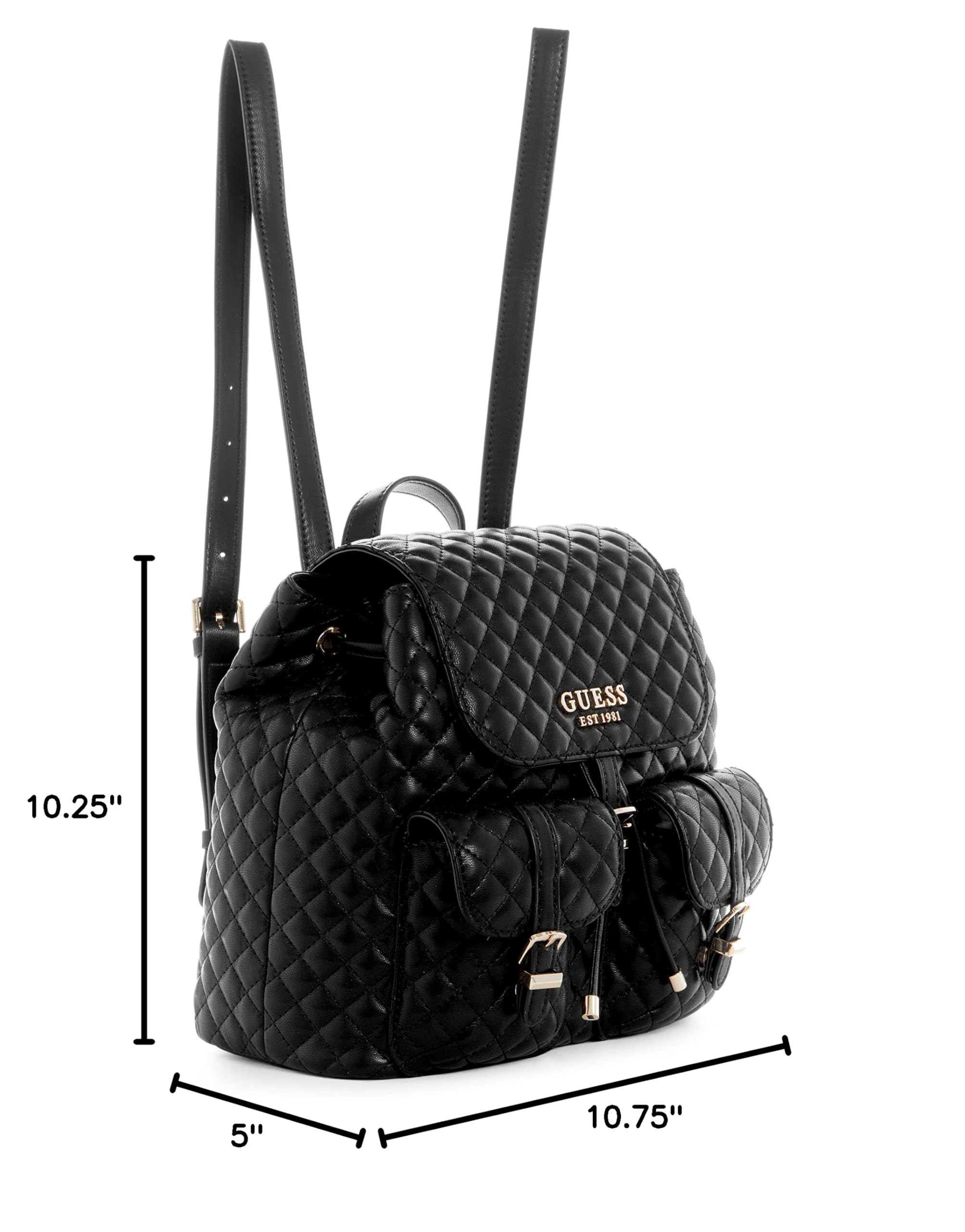 GUESS Adam Flap Backpack, Black