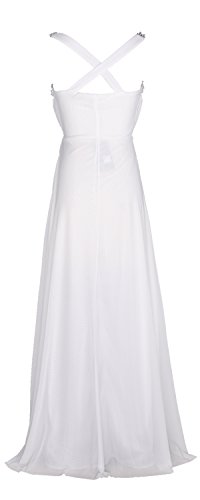 Conail Coco Women's Elegant Royal Formal Dresses Wear Long Wedding Party Gowns (6030White,L)
