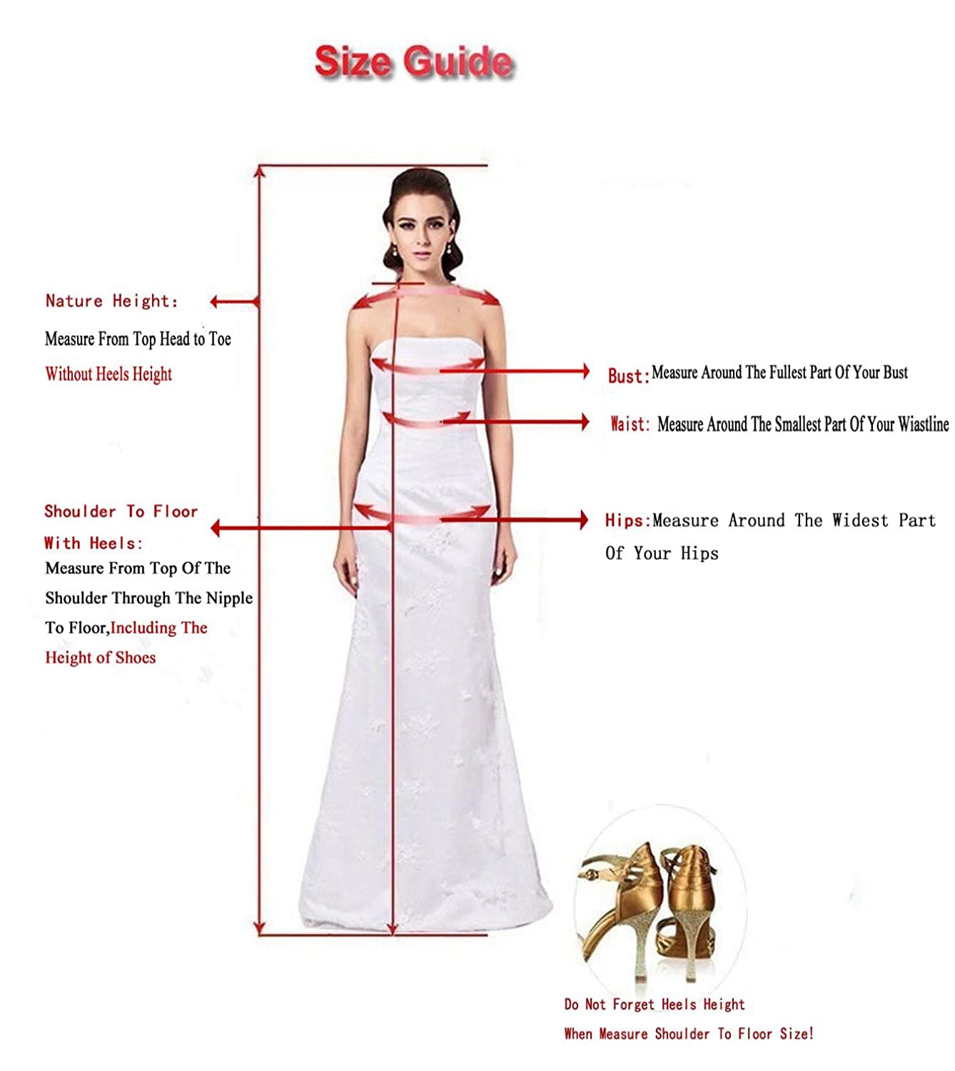 Abaowedding Women's Wedding Dress Lace Double V-Neck Sleeveless Evening Dress Ivory US 16