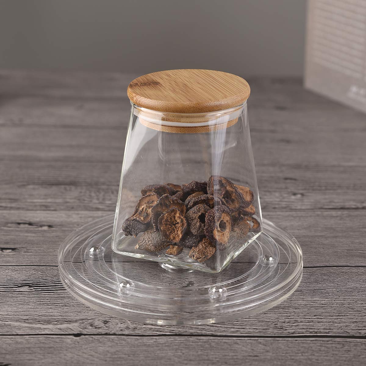 6”Acrylic Lazy Susan Turntable Organizer, Round Spice Rack,Perfet for Cabinet or Refrigerator,Rotating Display Base Stand for Monitor,TV,Heavy plants or Commercial Use (2PCS)