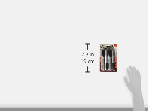 Sharpie 15661PP King Size Permanent Markers Black 4/Pack