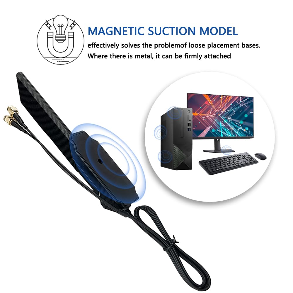 ZAHARA Dual-Band Antenna WiFi Cable 2.4 GHz, 5 GHz, WiFi 6E for ASUS ROG Strix Z790-A Z690-A Gaming WiFi D4