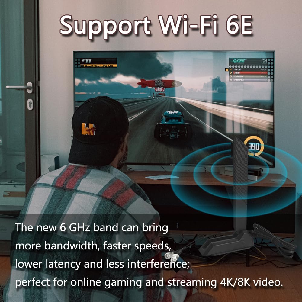 ZAHARA Dual-Band Antenna WiFi Cable 2.4 GHz, 5 GHz, WiFi 6E for ASUS ROG Strix Z790-A Z690-A Gaming WiFi D4