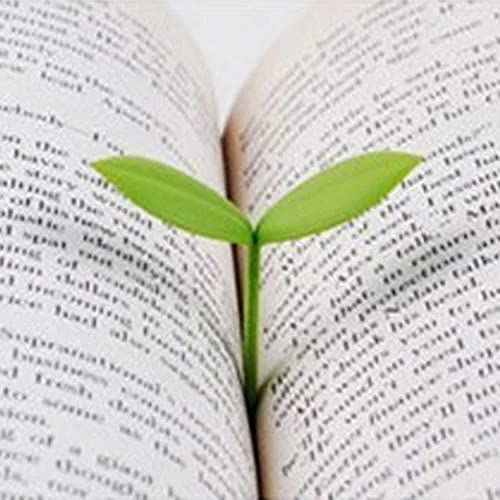Silicone Sprout Bookmarks, Grass Buds Bookmarks Little Leaves Bookmarks, Little Grass Bud Bookmarks Creative Stationery Student Gifts(Pink)