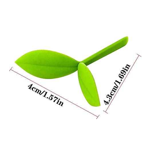 Silicone Sprout Bookmarks, Grass Buds Bookmarks Little Leaves Bookmarks, Little Grass Bud Bookmarks Creative Stationery Student Gifts(Pink)