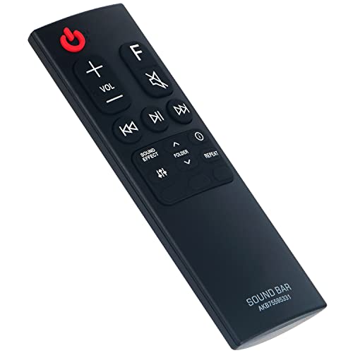 AKB75595331 Replacement Remote Control Applicable for LG Sound Bar SL6Y SPL5B-W SN6Y SPN5B-W SL4 SPH4B-W SL5Y SN7CY SNC4R SPH4B-W SPJ4-S S65S3-S SL4Y SL7Y SLM4R SN6 SPN5BM-W