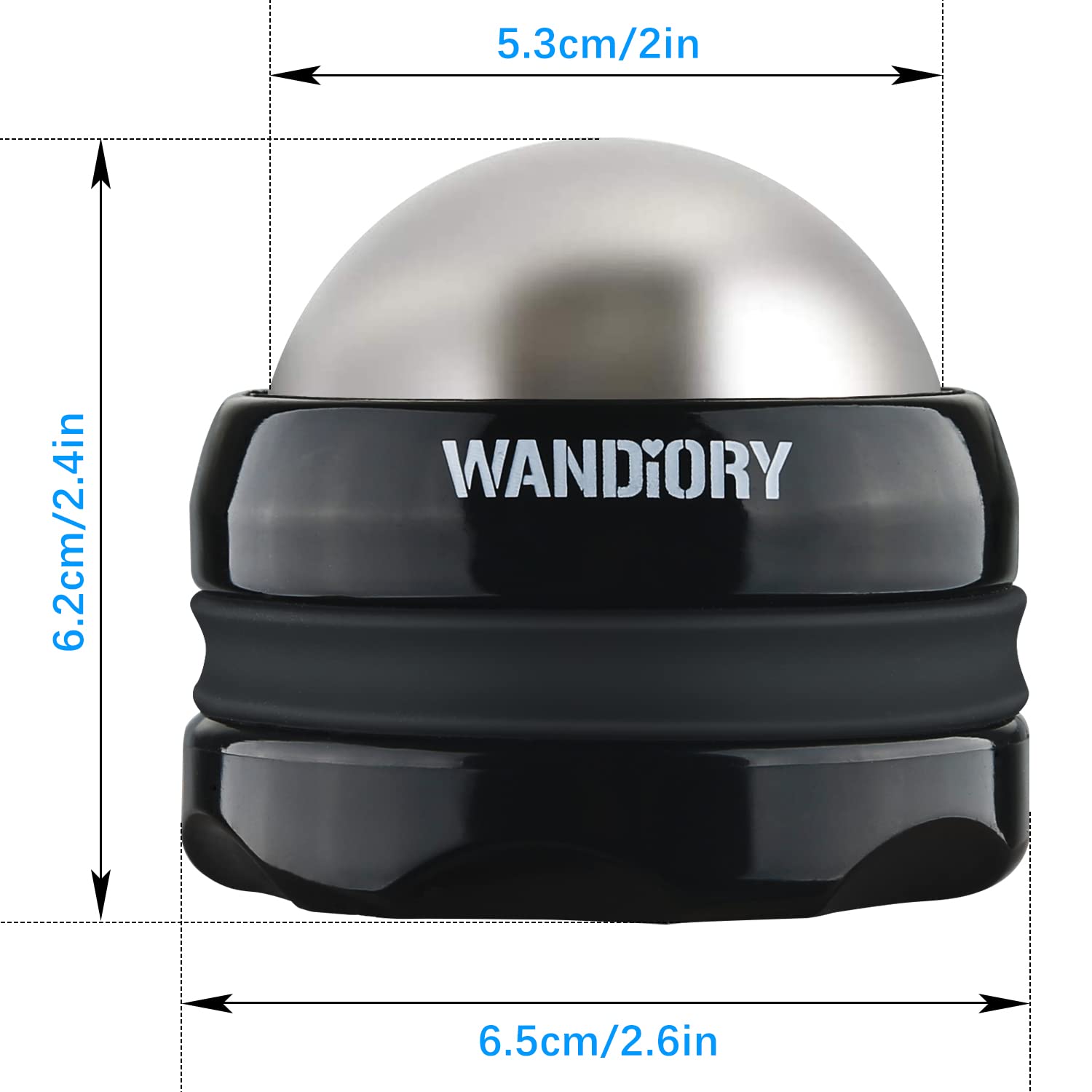 Ice Roller Ball, Cryosphere Cold Massage Roller Ball, Hot/Cold Therapy, Myofascial Release, Muscle Recovery, Trigger Point & Deep Tissue Muscle Relief, for Neck, Back, Shoulders, Arms, Legs, Foot etc