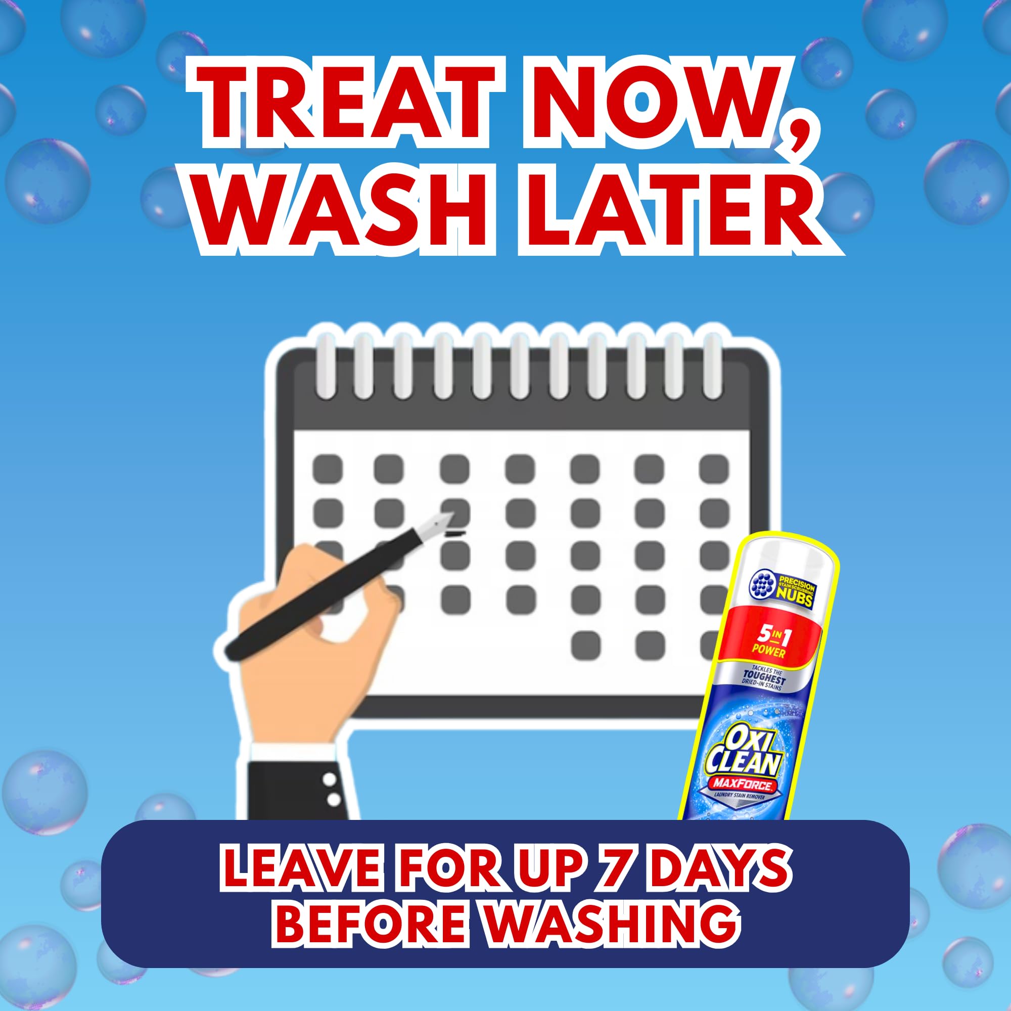 OxiClean Max Force - Laundry Stain Remover Gel Stick - 6.2 OZ + 1 Gaudum Laundry Stain Brush (2)