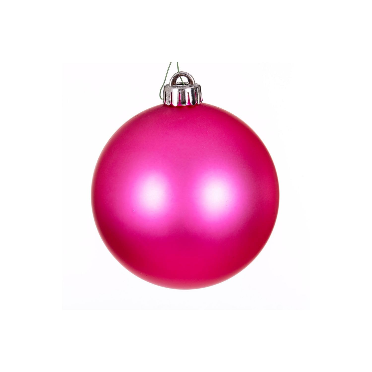 Vickerman 10" Hot Pink Matte Ball Ornament, 1 per Bag.