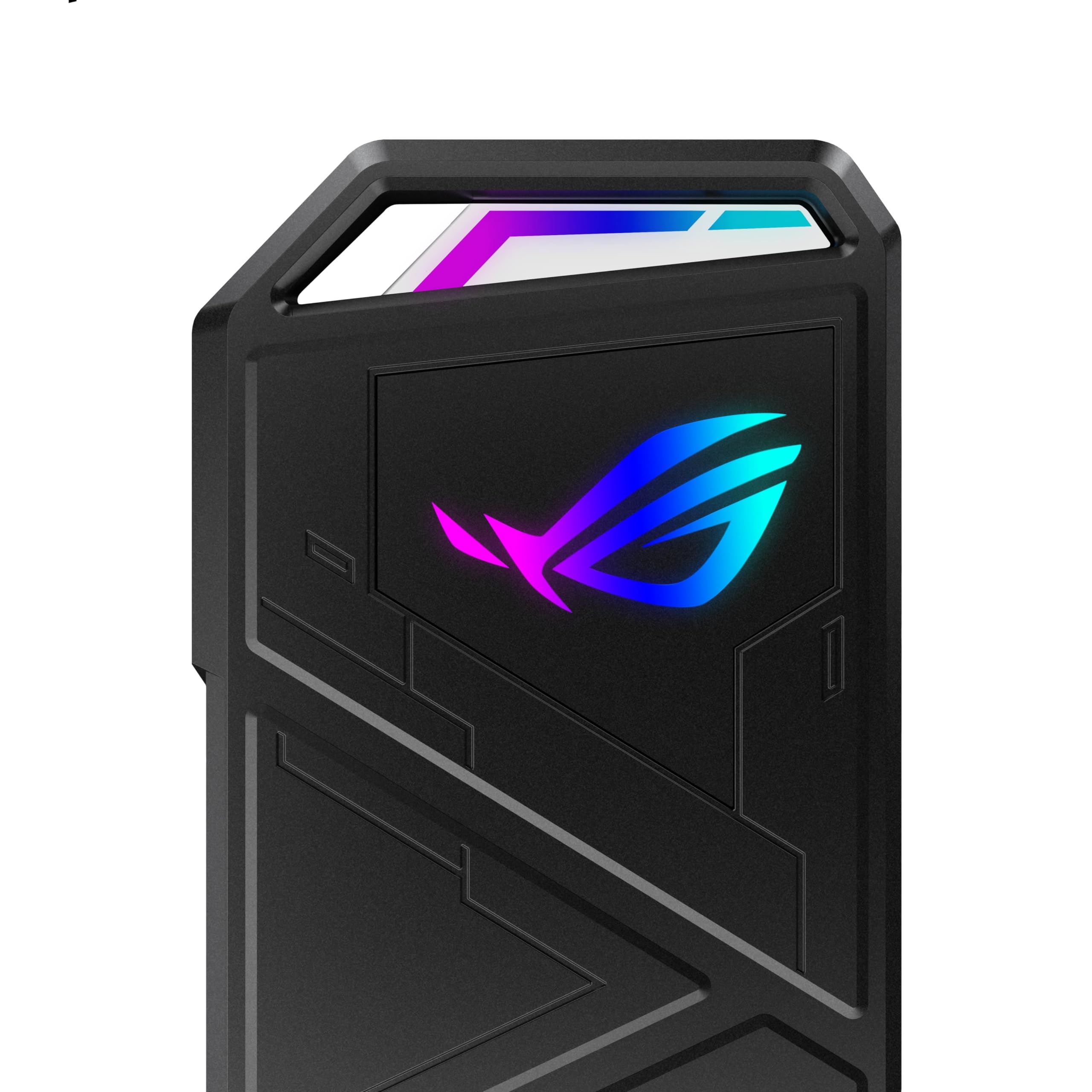 ROG Strix Arion M.2 NVMe SSD Enclosure-USB3.2 GEN2 Type-C, 10Gbps, Aura Sync RGB, Dual USB-C to C and USB-A to C Cables, Thermal Pads, PCIe 2280/2260/2242/2230 M Key/B+M Key, Screwdriver-Free