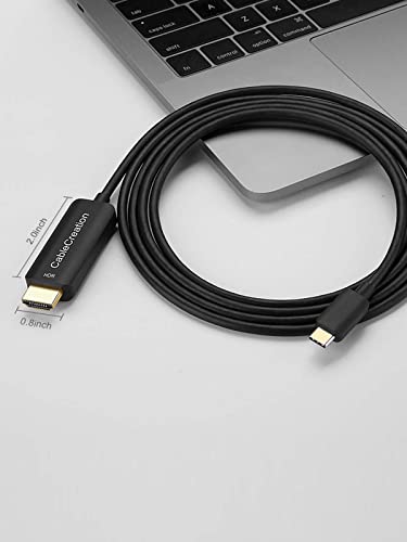 CableCreation USB C to HDMI Cable 4K@60Hz HDR, 6FT USB C to HDMI Cord, Compatible with MacBook Pro 2020, iPad Pro 2020, Surface Book 2, S20, S10 to TV, Projector, Monitor, Black