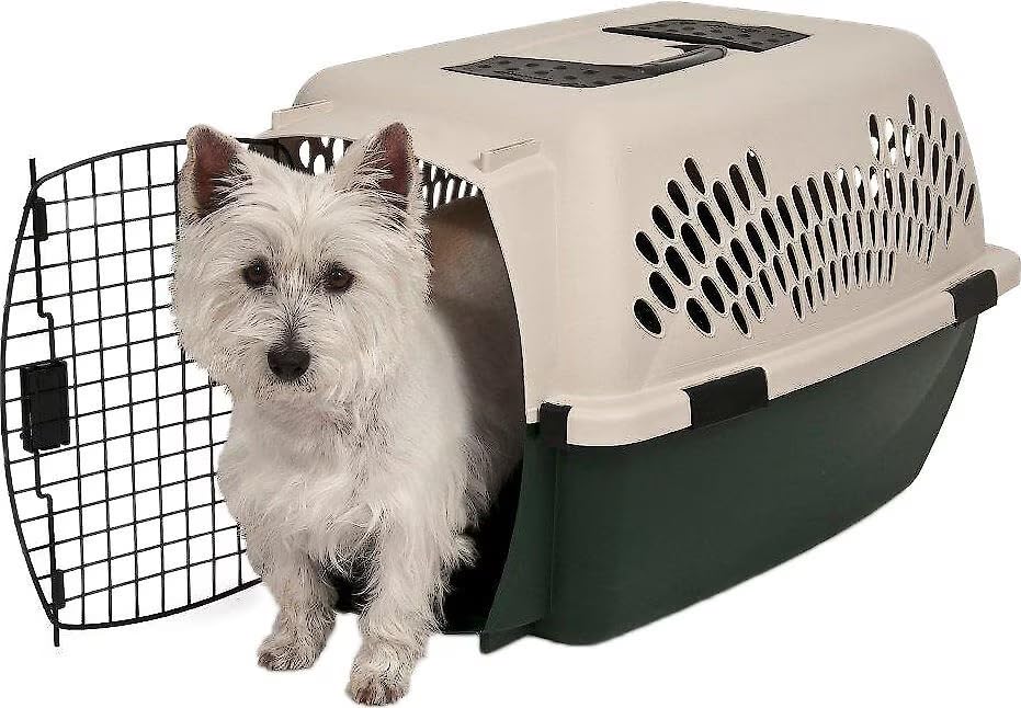 LAZAT Pet Kennel - Dog Crate for Small Dogs is Safe, Ventilated and Durable, The Best Choice for pet Travelling. (26.15 x 18.56 x 16.5 inches)