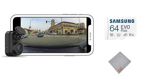 Garmin Dash Cam Mini 2 with Playhardest Cleaning Cloth (64GB)