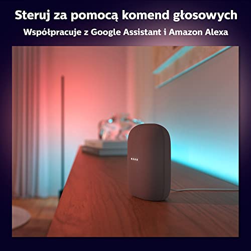 Philips Hue Gradient Light Strip 1m Extension, for Syncing with Entertainment, Media and Music, with Bluetooth, Compatible with Alexa, Google Assistant and Apple Homekit, White