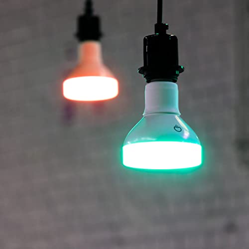 LIFX Color, 1100 lumens BR30 E26, Wi-Fi Smart LED Light Bulb, Billions of Colors and Whites, No Bridge Required, Works with Alexa, Hey Google, HomeKit and Siri, Multicolor (2-Pack)