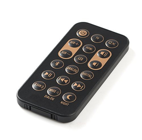 Motiexic Remote Control Compatible with Klipsch RSB-3 RSB3 R4B R-4B 1062590 RSB6 RSB-6 RSB8 RSB-8 Sound Bar with Battery