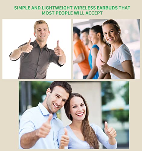 Tikgram True Wireless Earbuds - TWS Headphones - Earbuds with Charging Case - Microphone - Miniature Small Headphones for Sports Work, Study, Travel, at School