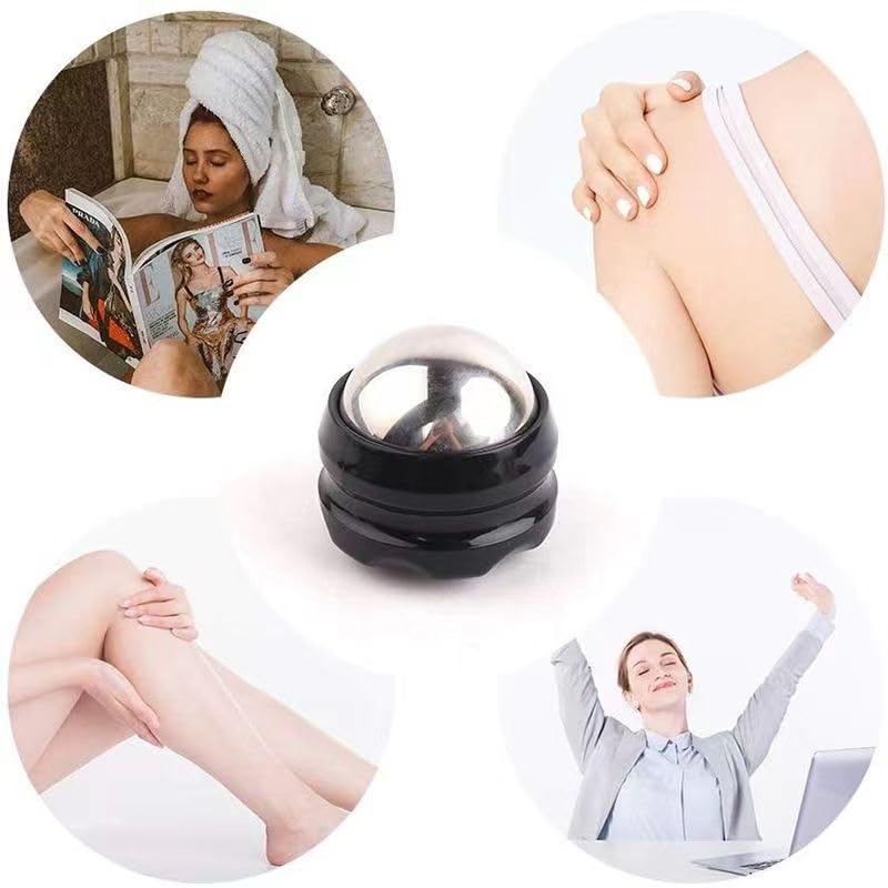 PHCOMRICH Stainless Steel Massage Ball Hand Held Ball Roller Massager Cold and Hot Compress Low Temperature Ice Compress Ball