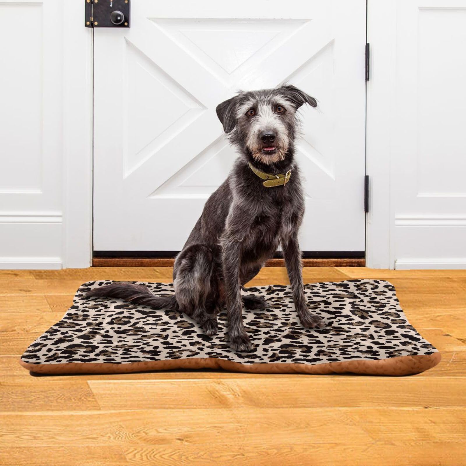 Coikll Camouflage Pet Bed Pad Soft Dog Bed Mat with Anti-Slip Bottom, Machine Washable Crate Pad Mattress for Dog Sleeping- 36 * 24inches