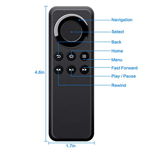 New CV98LM Replacement Remote Control Suit for Amazon Fire TV Stick and Amazon Fire TV Box 1st Generation W87CUN CL1130 and 2nd Gen DV83YW PE59CV Without Voice Function