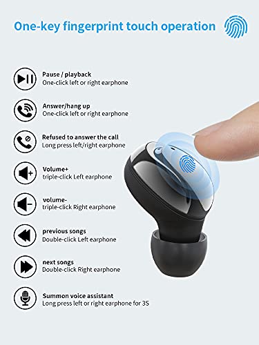 Kenayo Wireless Earbuds Pro 2022 for Android, iOS, Laptop, Tablet with Bluetooth with Charging Case Touch Control Sound with Deep Bass Auto Pairing Headphones for Sports, Travel & Gym (Silver)