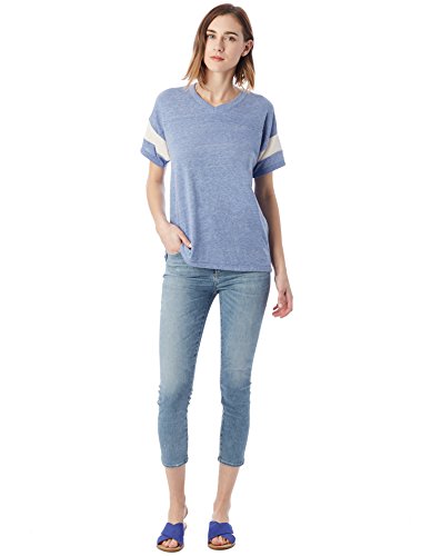Alternative Women's Powder Puff Tee, Eco True Blue Fog, X-Large