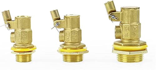ZBCKKING Pipeline Valve Control Valve 1/2" 3/4" 1" Brass Float Valve Cold and Hot Water Tank Floating Ball Valve SS201 Stem Flow Control Cistern/Expansion Tanks Diverter Valve,High Pressure Brass Floa