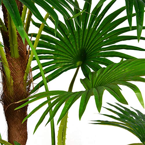 Vintage Home Artificial Faux 48" Tall Fan Palm Tree with Eco-Paper Planter with Eco Planter (VHX130)