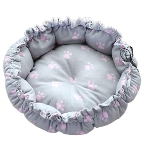 LINLIJIA Dog Kennel, Dog Crate, Sturdy Durable Dogs Nest, Round Cat Bed Deep Sleeping Bed Dog Cat Winter House Drawstring Design Pet Mat for Kitten Puppy Sleeping Supplies