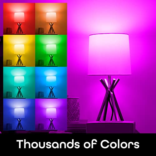 Geeni Prisma 800 2700K Dimmable A19, 60W Equivalent Color Changing RGBW LED Smart WiFi Light Bulb, Works with Alexa and Google Home, No Hub Required, Requires 2.4GHz WiFi (2 Pack)