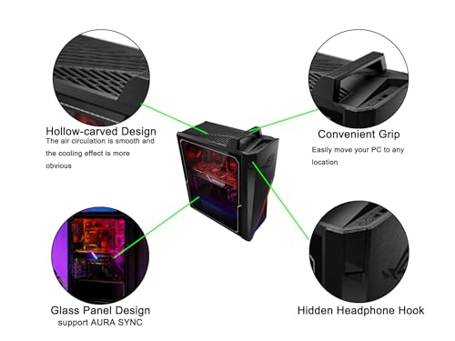 ASUS ROG Strix G15CE Gaming Desktop Computer (Intel 8-Core i7-11700F, 64GB RAM, 1TB SSD + 1TB HDD, GeForce RTX 3070) Upgraded Cooling System, ROG Aura Sync RGB, Wi-Fi 6, Win 11 Home