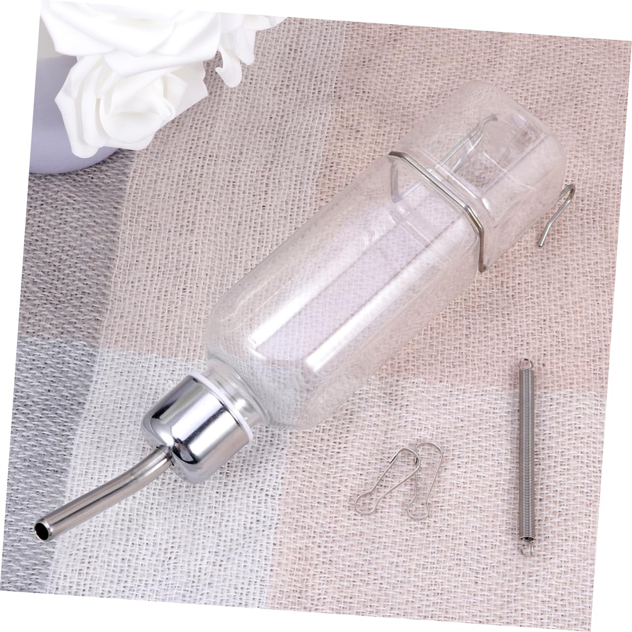 HEALEEP Automatic Watering Bottle for Pet Hanging Feeder Dispenser for Rabbit Cat Bird Pet Supplies Ball Touch Design Large Size