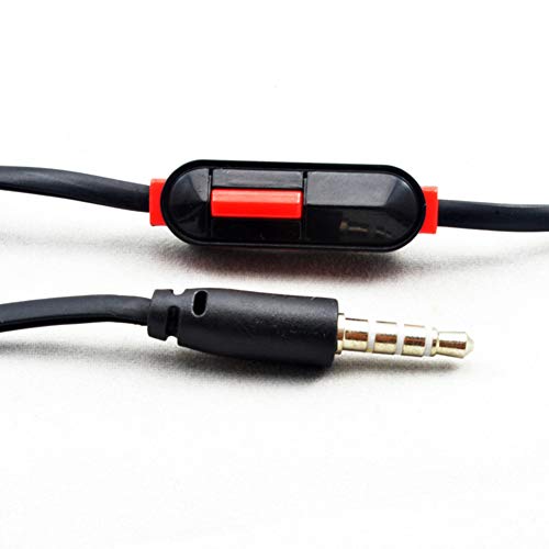 Baost Retractable Foldable Over-Ear Headphone Folding Lightweight Wired Headset with Mic Stereo Bass Compatible with 3.5mm Devices Black
