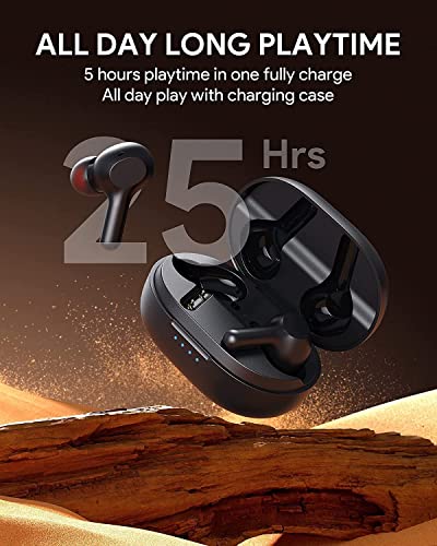 QHQO Wireless Earbuds, Bluetooth Earbuds with aptX Deep Bass, CVC 8.0 Noise Reduction, 4 Mics for Clear Calls, IPX7 Waterproof Bluetooth 5.2 Earphones44
